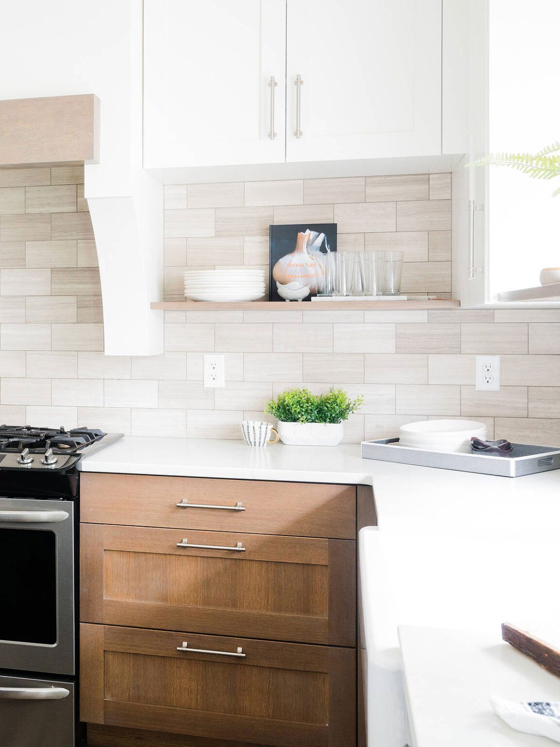 Subway Warm Gray Marble Kitchen Backsplash Tile | Backsplash.com