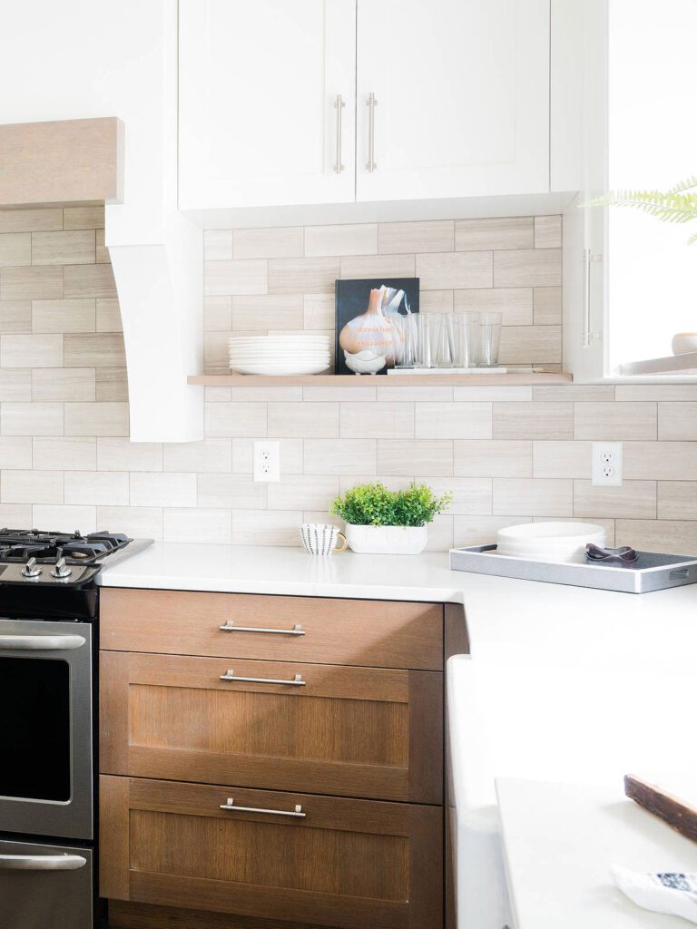 Subway Warm Gray Marble Kitchen Backsplash Tile | Backsplash.com