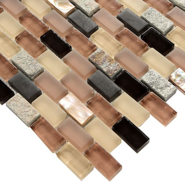 BA1182 – Glass, Slate & Shell - Backsplash.com | Kitchen Backsplash ...