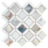 Multi Color Marble Diamond Mosaic Backsplash Tile