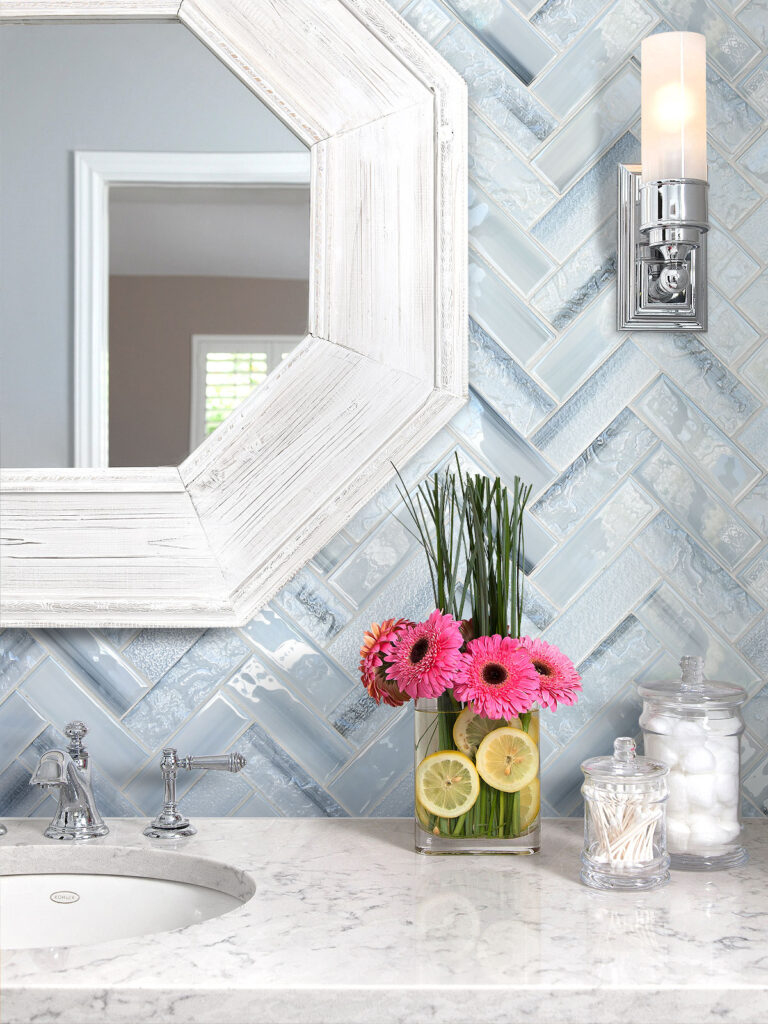 15+ Backsplash for Bathroom Vanity (BEST) - Tile Ideas