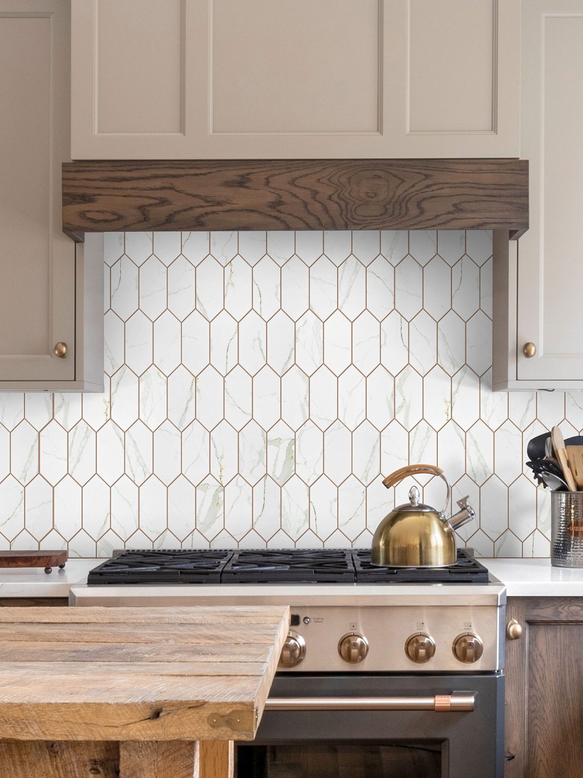 36+ Picket Tile Backsplash ( MODERN APPEAL ) - Geometrical Tiles