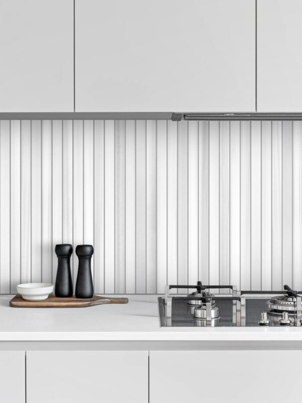 Modern (24" Long) Marble Pure White Backsplash Tile ( Modern Look )