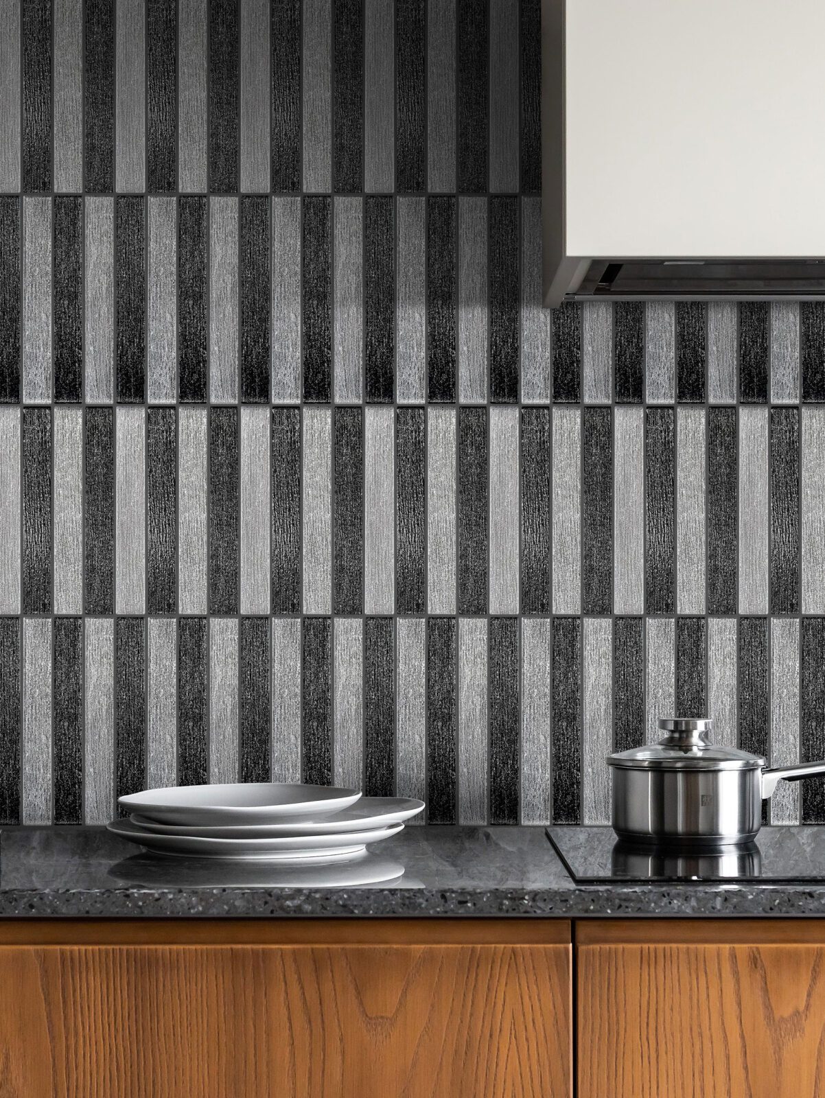 16+ Modern Backsplash for Black Countertops ( ELEGANT ) - Tiles