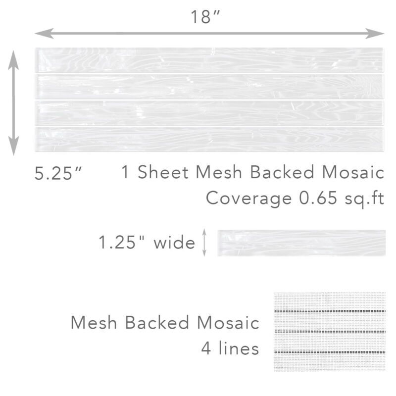Shell Glass Elegant Backsplash Tile