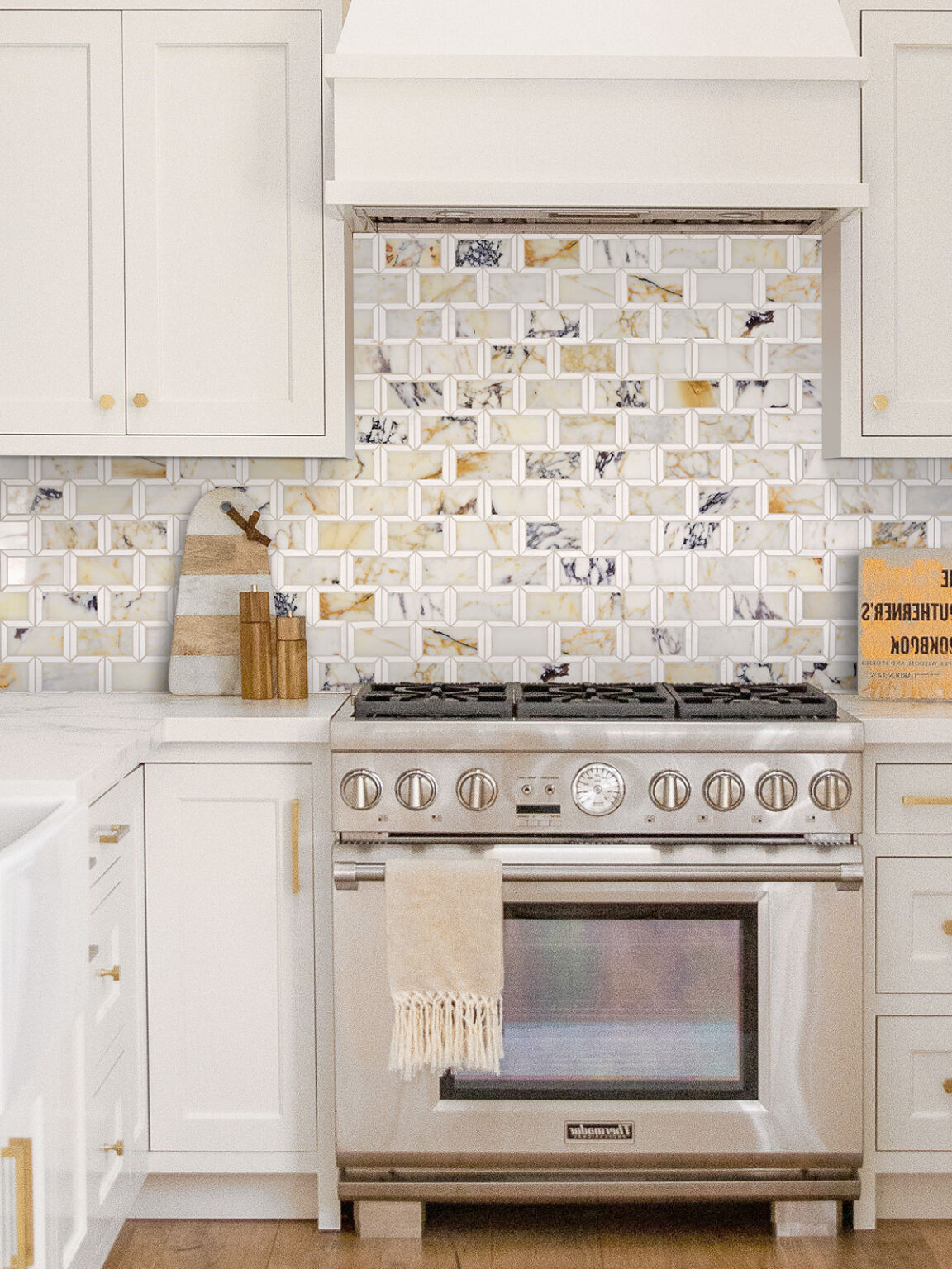 Multi Color Marble Backsplash Tile | Backsplash.com