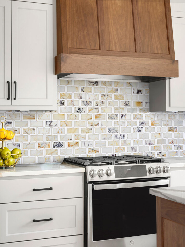 Multi Color Marble Backsplash Tile | Backsplash.com